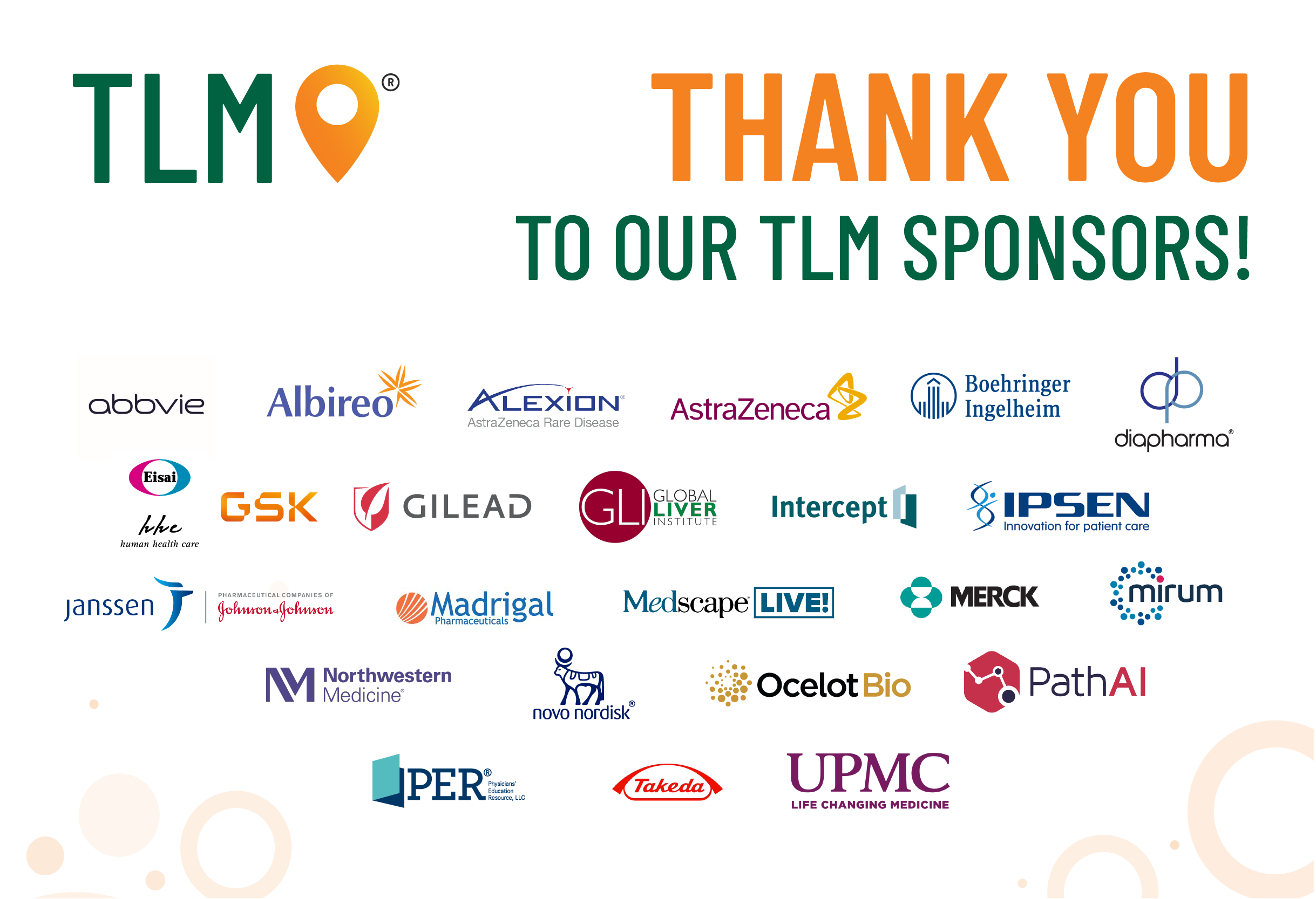Thank you, Sponsors | AASLD
